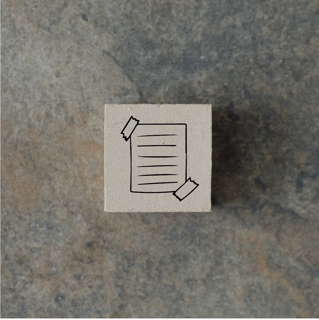 Timbre "Post-it con líneas" – La Timbrería